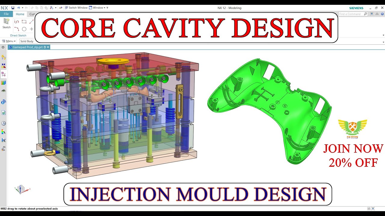 CORE CAVITY DESIGN IN PLASTIC MOULD DESIGN | PLASTIC MOULD DESIGN ...