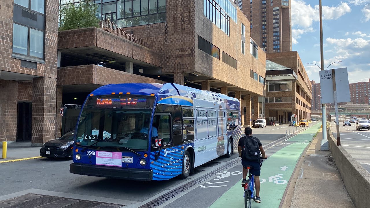 NYCTA Bus 2023 60fps Exclusive: 2021 NovaBus LFS HEV #9649 on the M34A ...