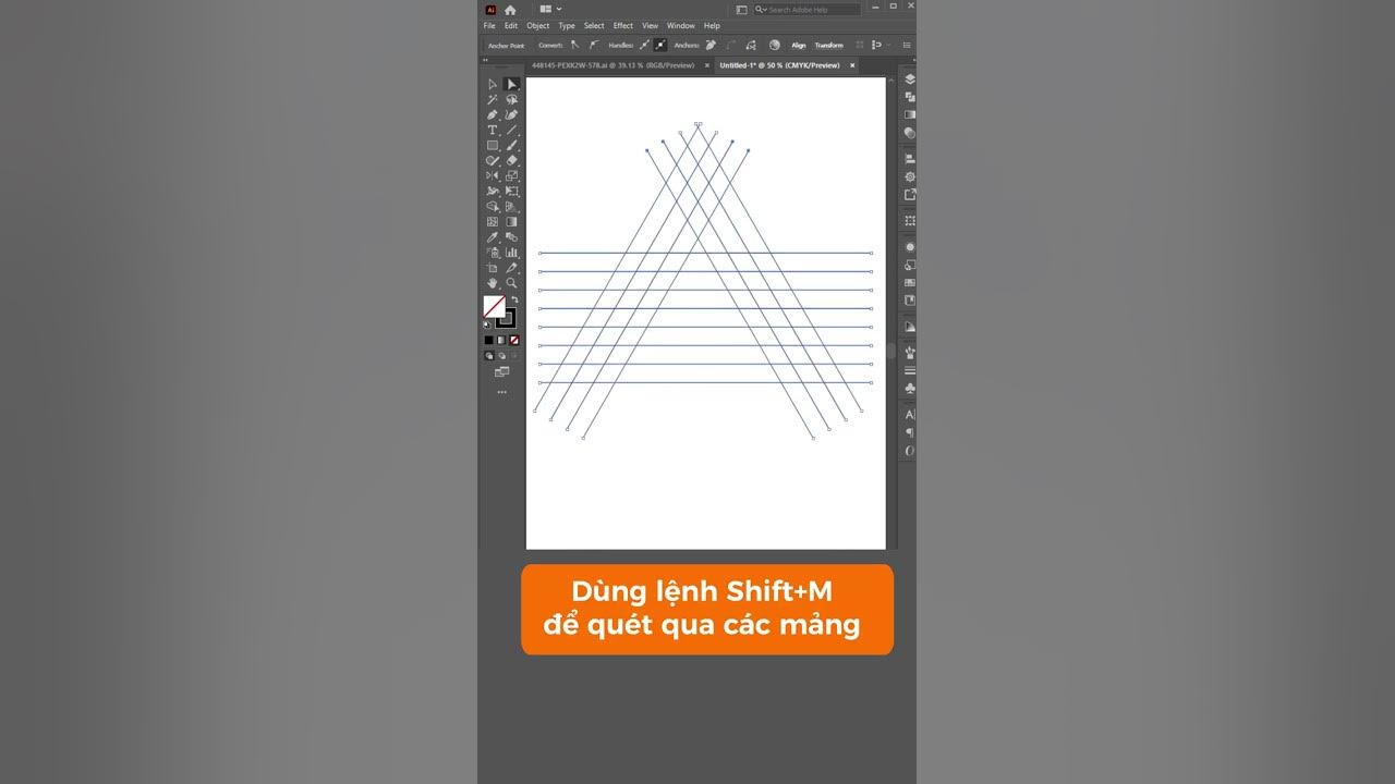 Tutorial illustrator sử dụng lưới thiết kế logo chữ A | BonART #shorts - YouTube