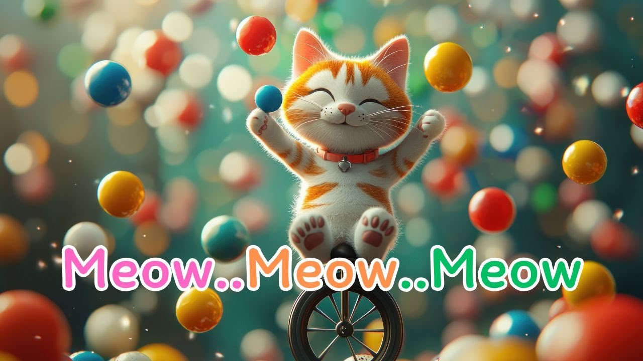 Meow...Meow..Meow cat | เพลงเด็ก | เพลงอนุบาล | kids song | Children ...