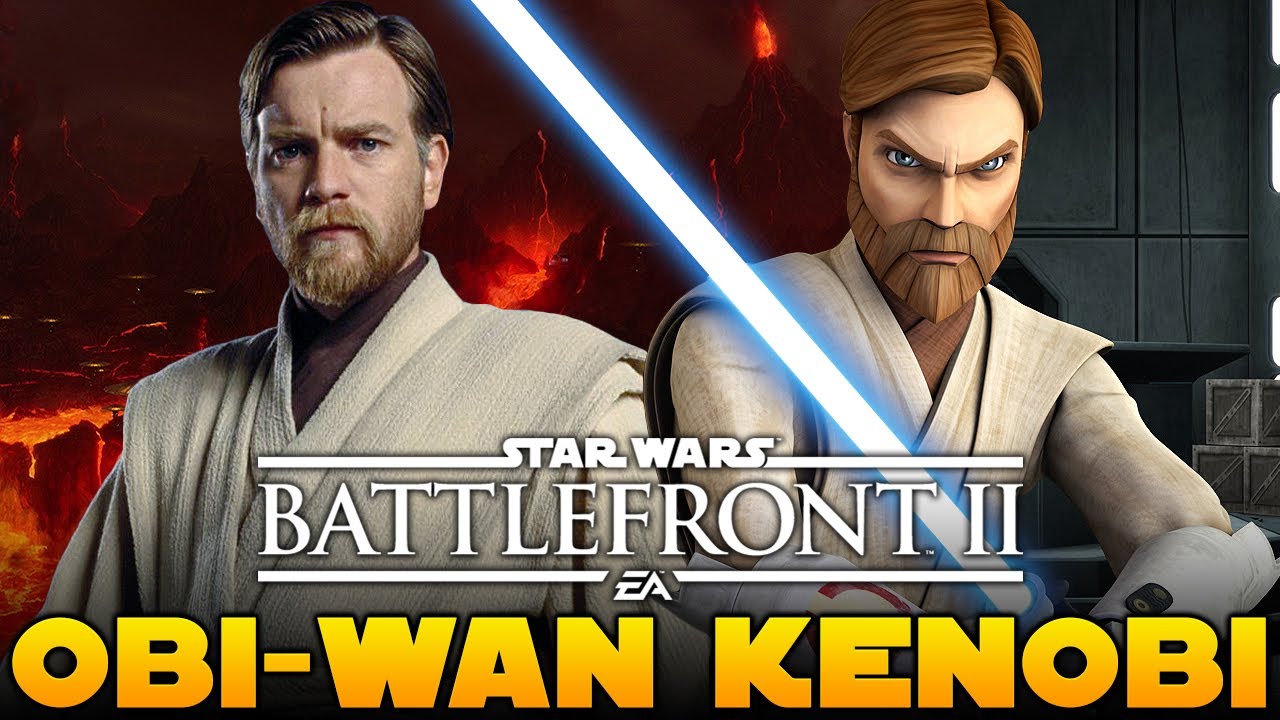 Star Wars Battlefront 2 Heroes Obi Wan Kenobi - YouTube