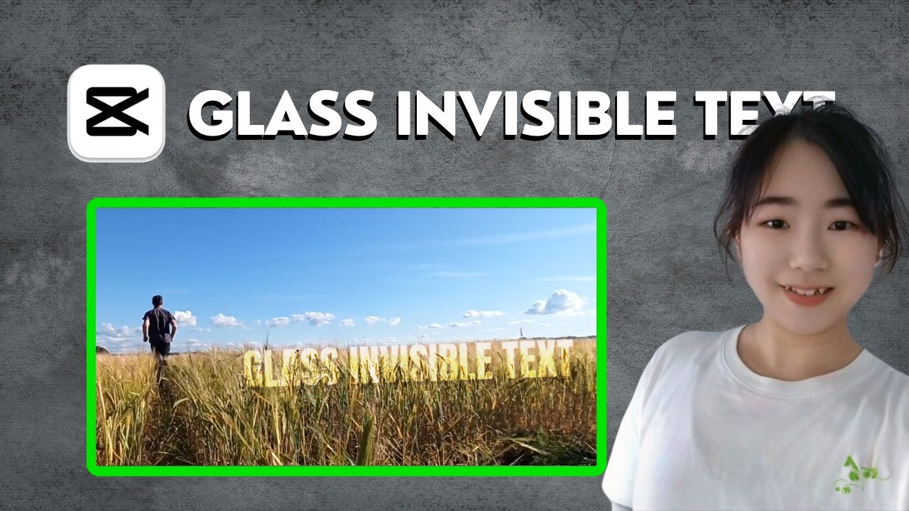 Glassy Illusions: Crafting Invisible Text Animation in CapCut PC | Step-by-Step Tutorial - YouTube