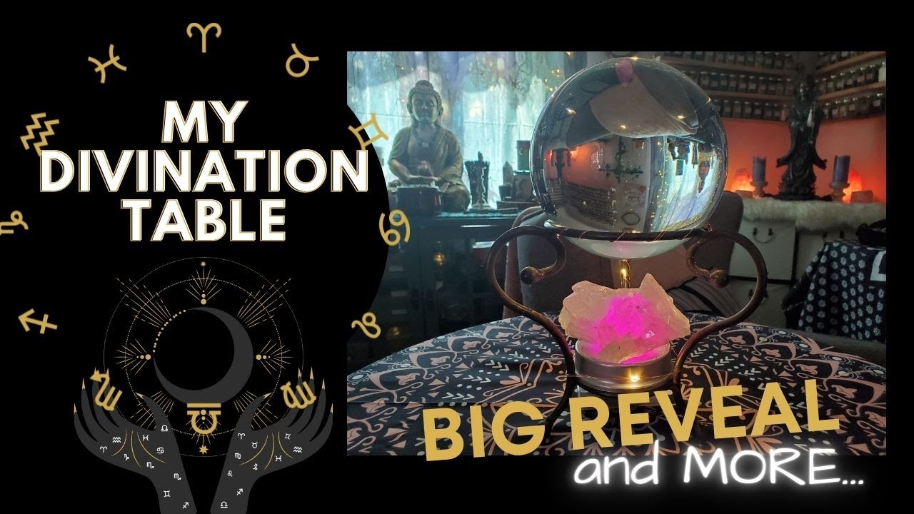 My Divination Table Reveal! How I plan to use it!! - YouTube