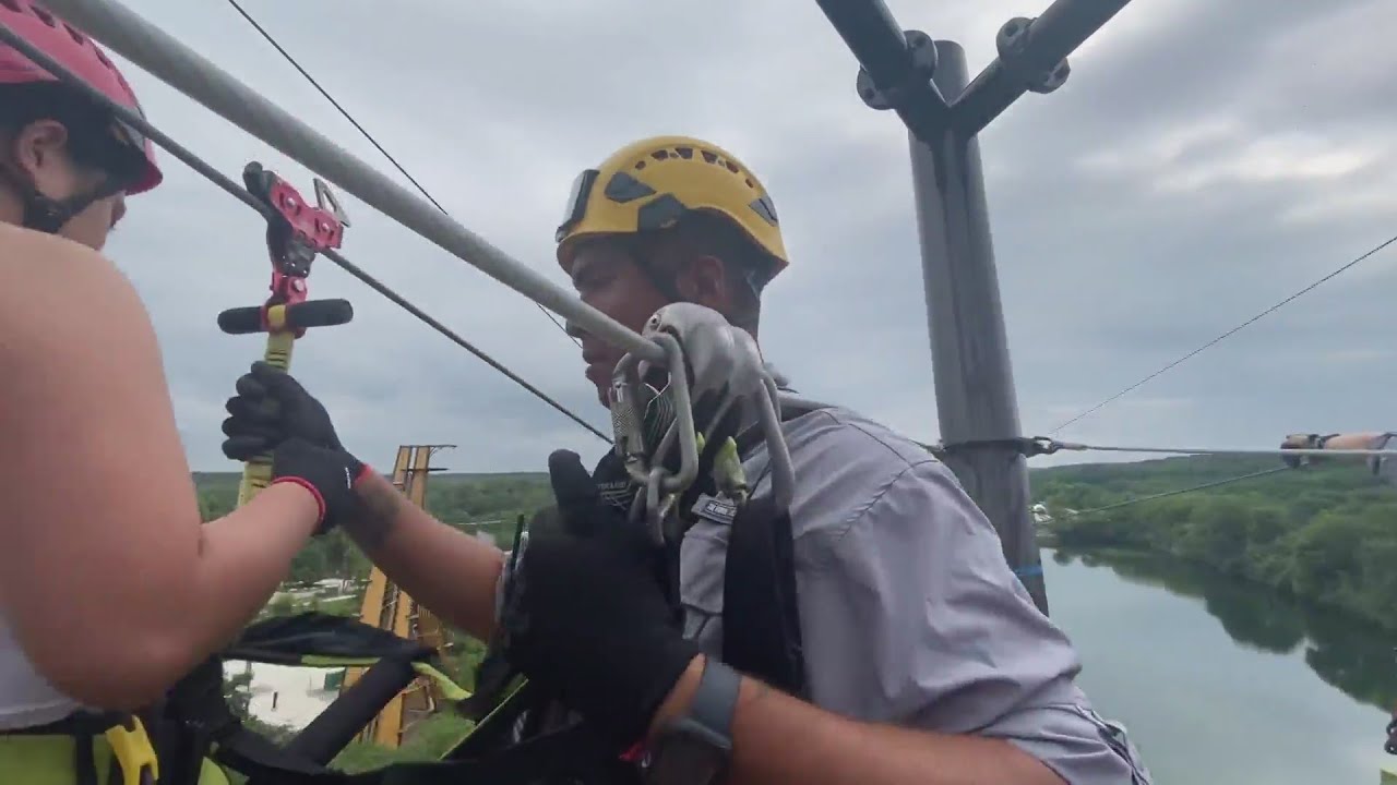 Ziplining at Forge Adventure Park in Lemont - YouTube