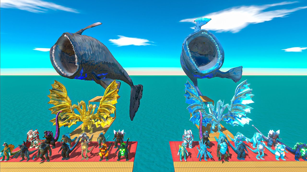 The Bloop and Evolved Kaiju Monsters vs ICE Itself - Animal Revolt ...