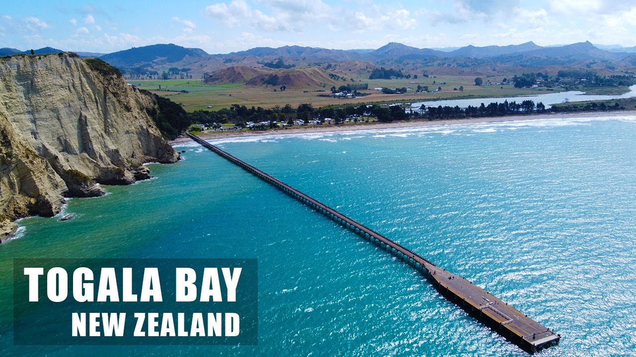 Tolaga Bay East Coast Gisborne Drone Footage - New Zealand - YouTube