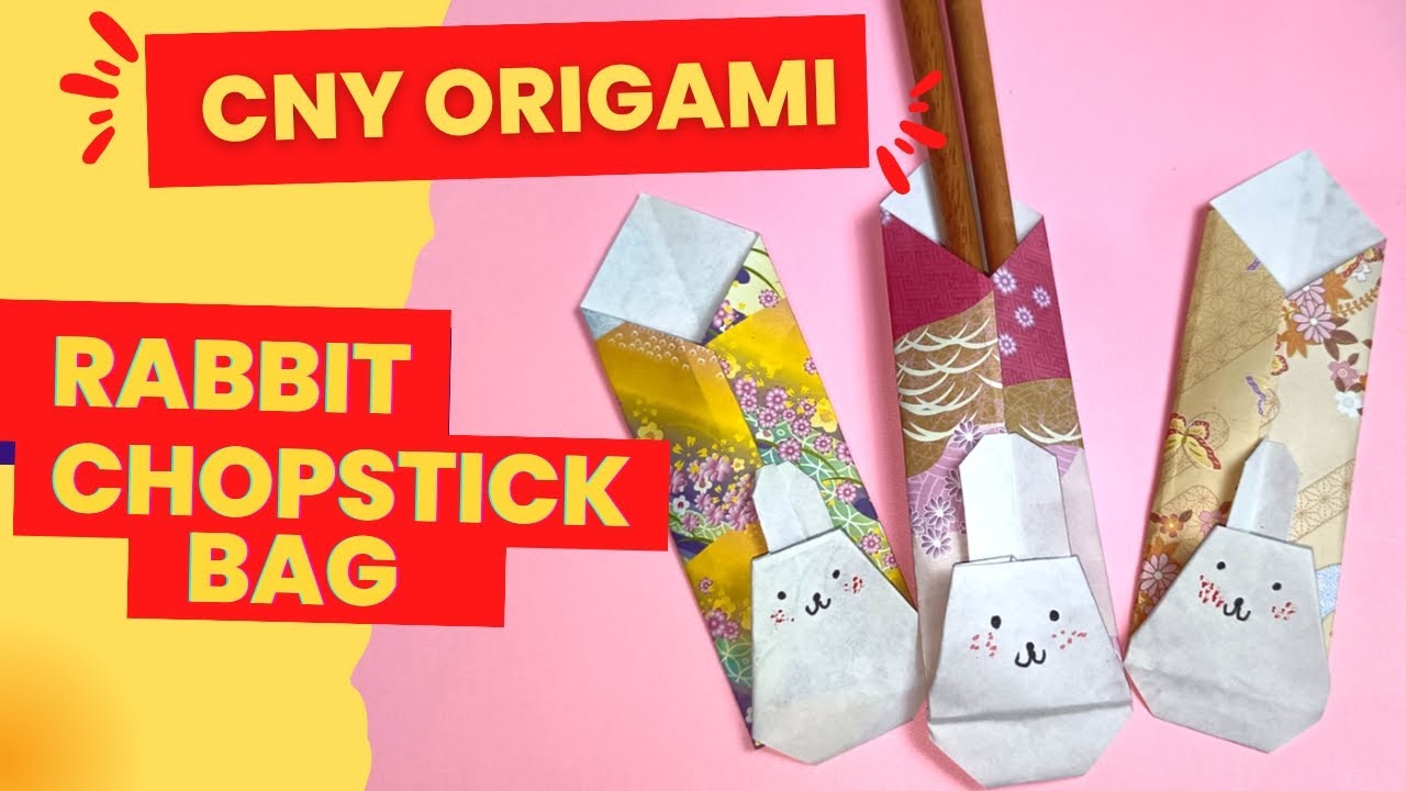 How To Make Rabbit Chopstick Bag | DIY Chinese New Year Decoration ...