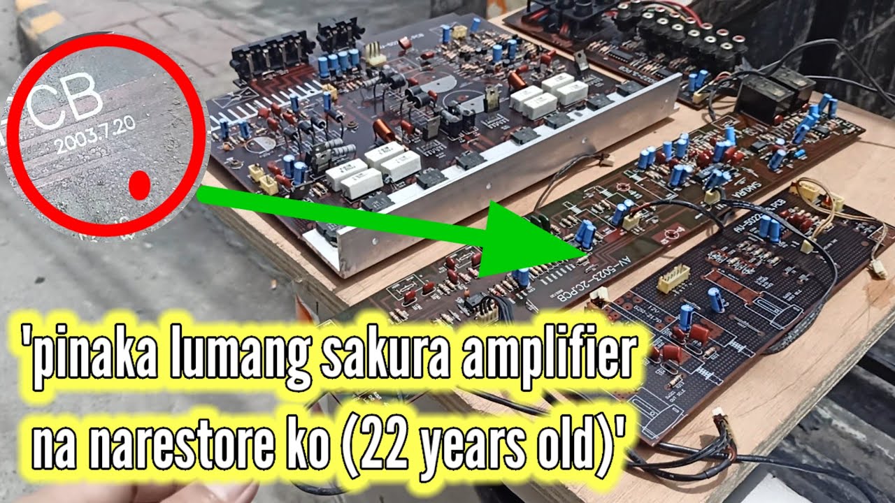 Sakura AV-5023 amplifier (2003 version) , dito ako napahanga sa tibay ...