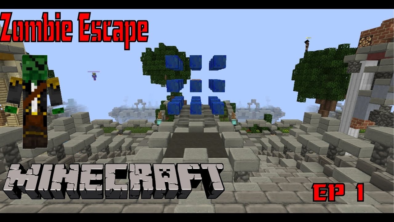 Minecraft Zombie escape w/ griggensgamer - YouTube