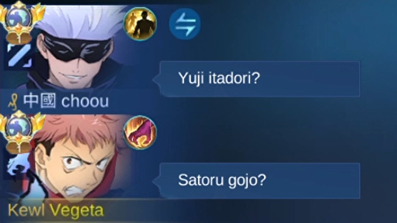Finally I met Satoru Gojo in MLBB - YouTube