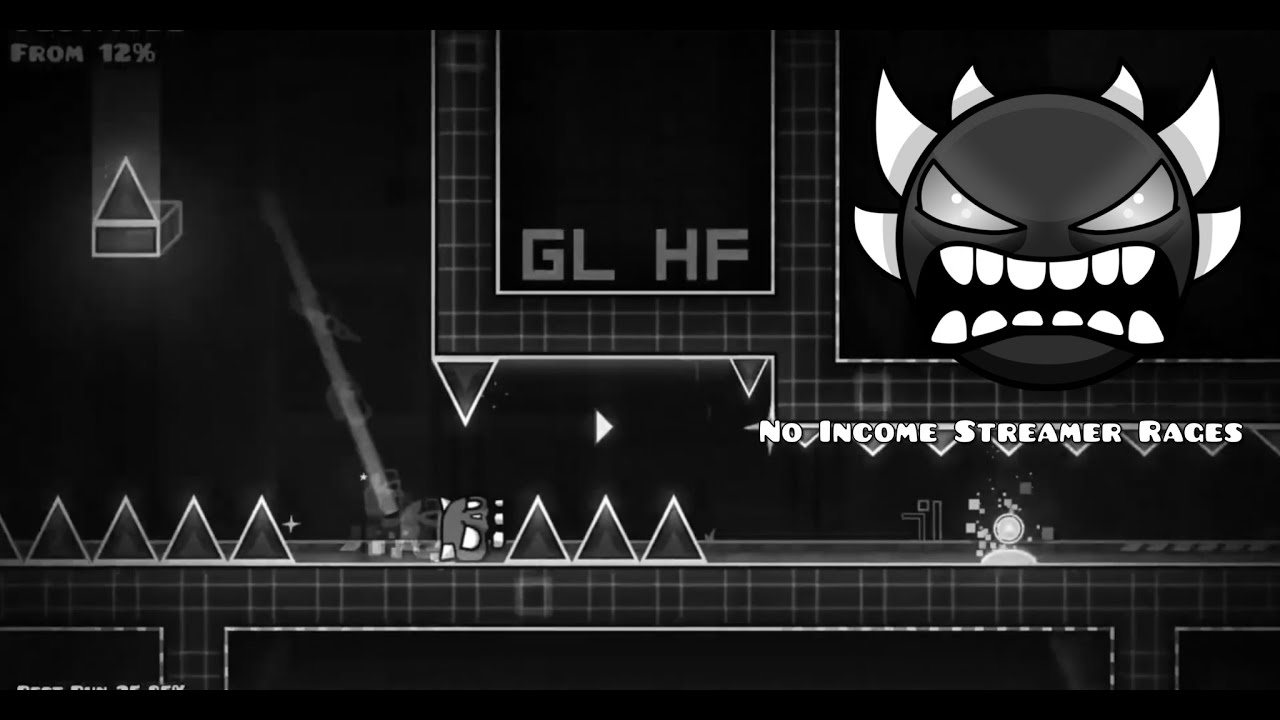 Trash GD player Rages because he dies at the same spot for the 99th ...