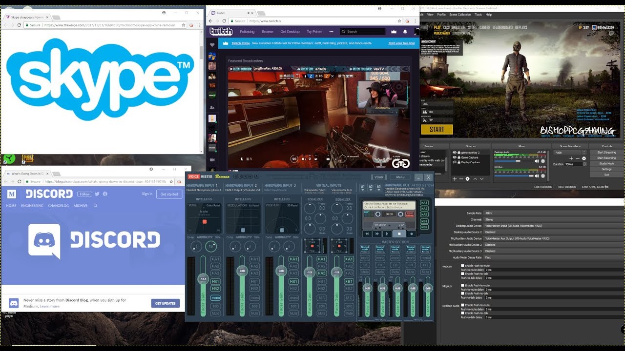VoiceMeeter Banana My Settings for OBS Streaming to Twitch + Discord ...
