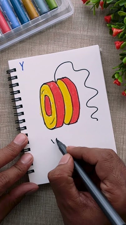 Unbelievable Trick to Draw a Yo-Yo 🪀 || How To Draw a Y for Yo-Yo || # ...