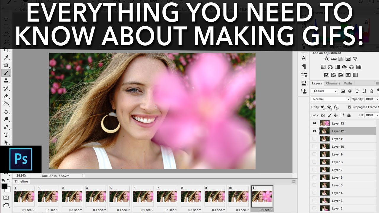 How To Make Stop Motion Animation Gif from Photo or Video in Photoshop ...
