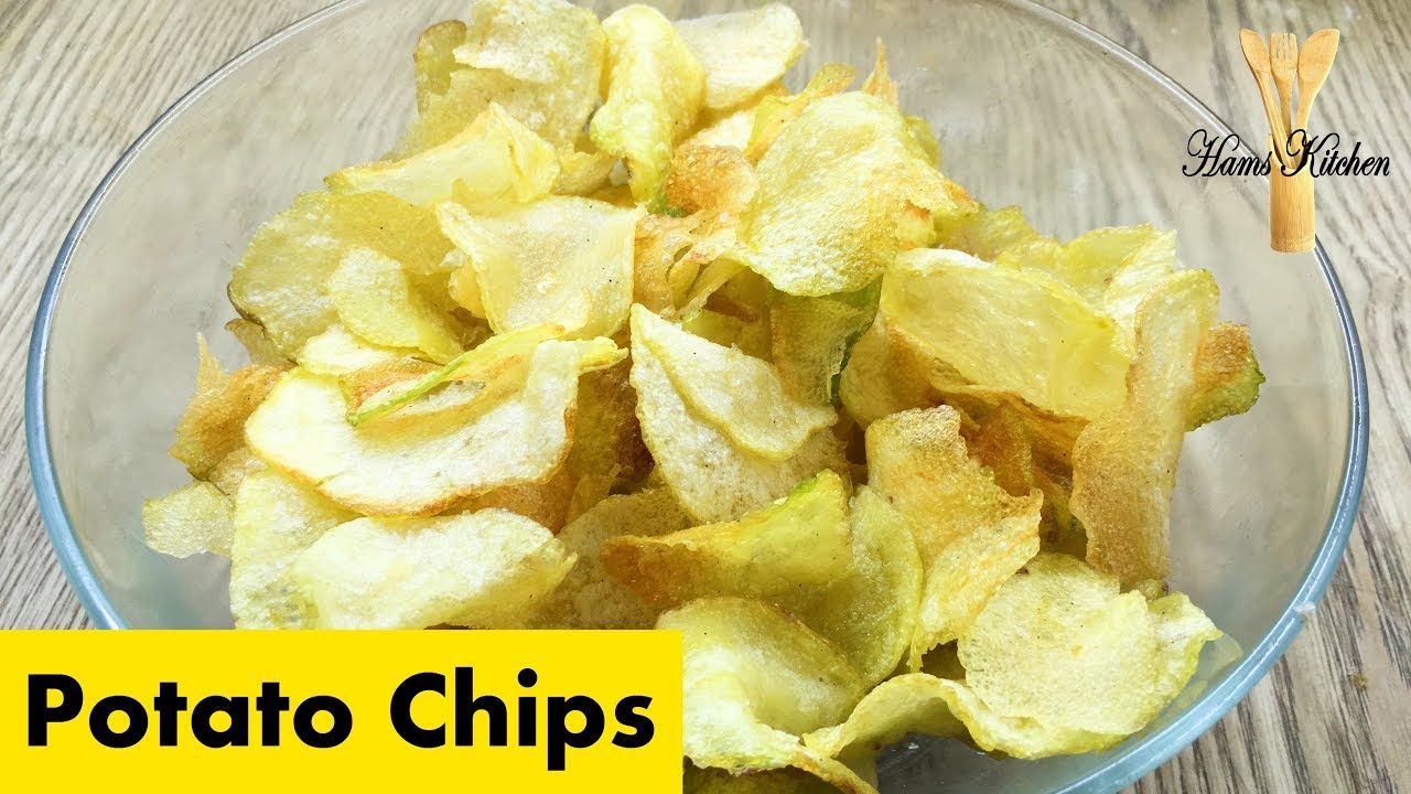 Potato chips recipe - Instant potato wafers - Aloo chips - Batata ...