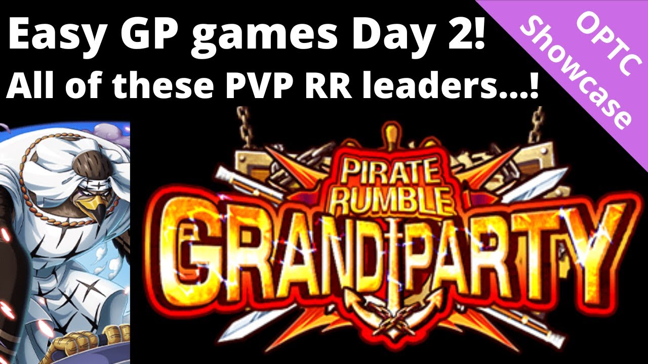 Are you changing your GP Leader? My Grand Party opponents are, at least ...