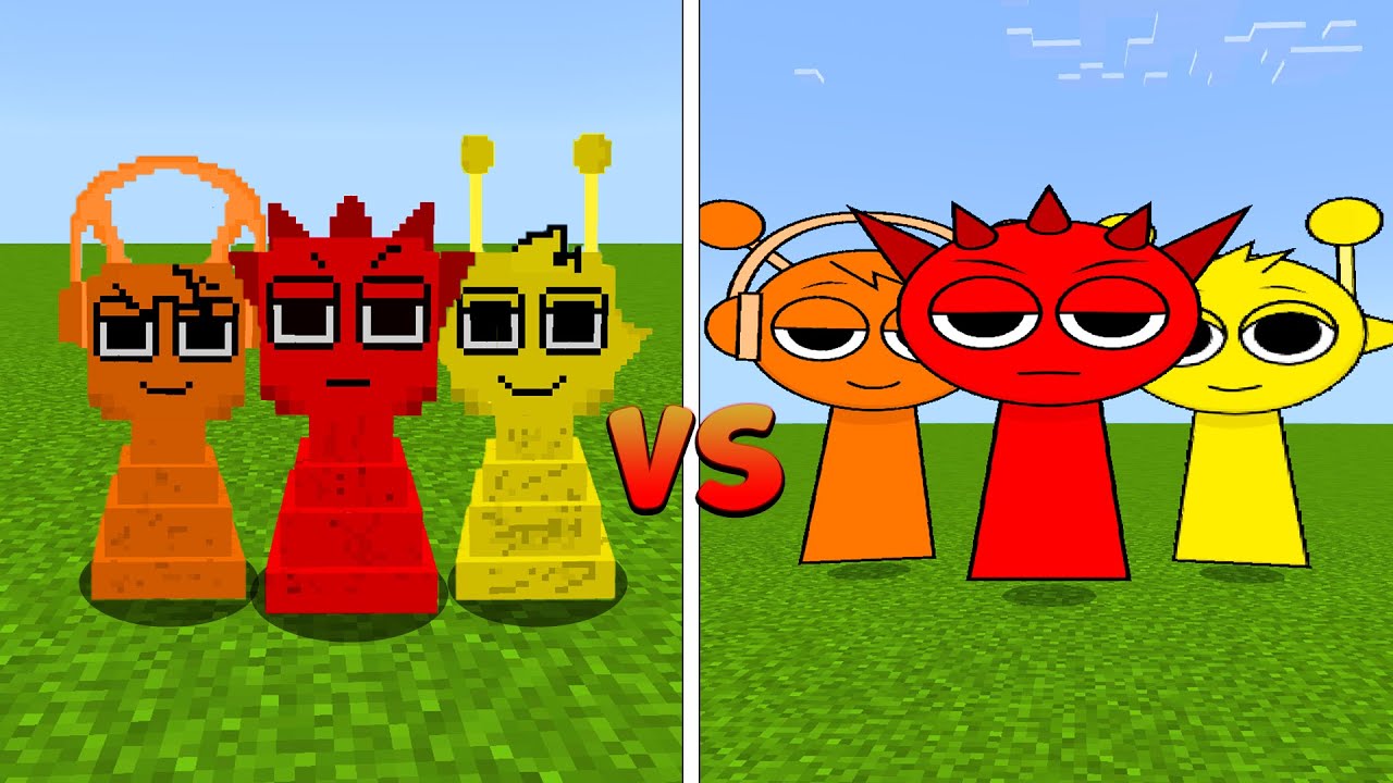 2D SPRUNKI VS SPRUNKI NEXTBOTS VERSION ADDON IN MINECRAFT PE - YouTube