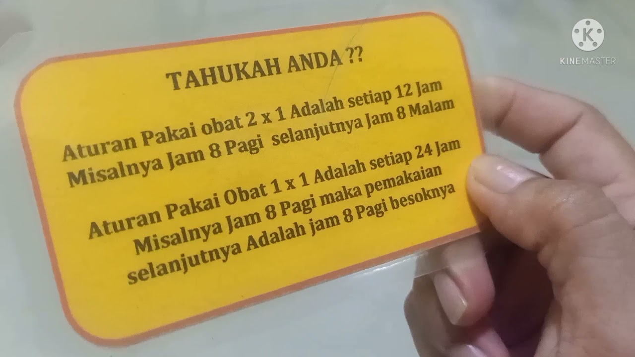 Edukasi Masyarakat melalui kartu antrian obat dan etiket obat - YouTube