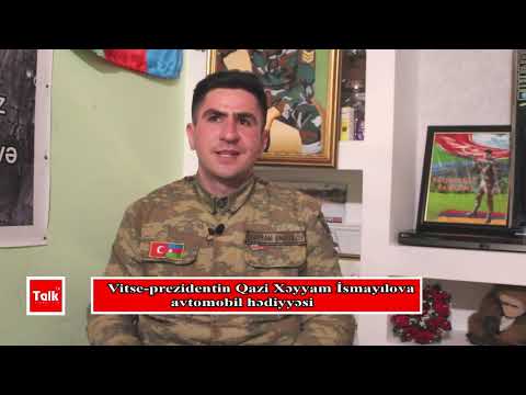 Vitse-prezidentin hərbçi Xəyyam İsmayılova avtomobil hədiyyəsi