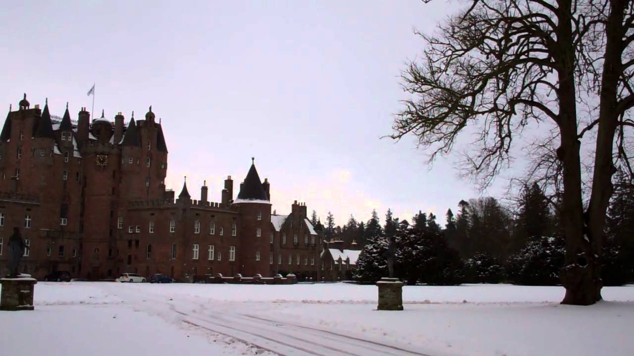 Winter Weather Glamis Castle Angus Scotland - YouTube