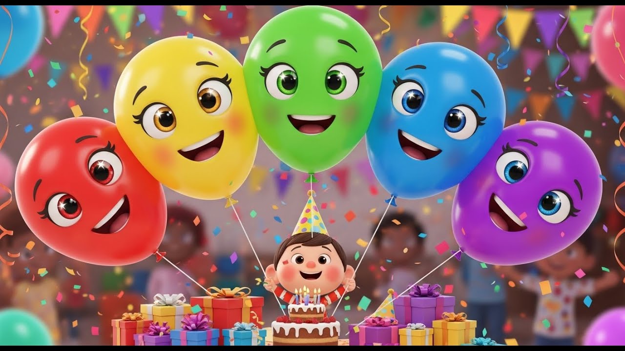 Counting Balloons at the Birthday Bash 🎈🎂 | Learn Numbers for Kids ...