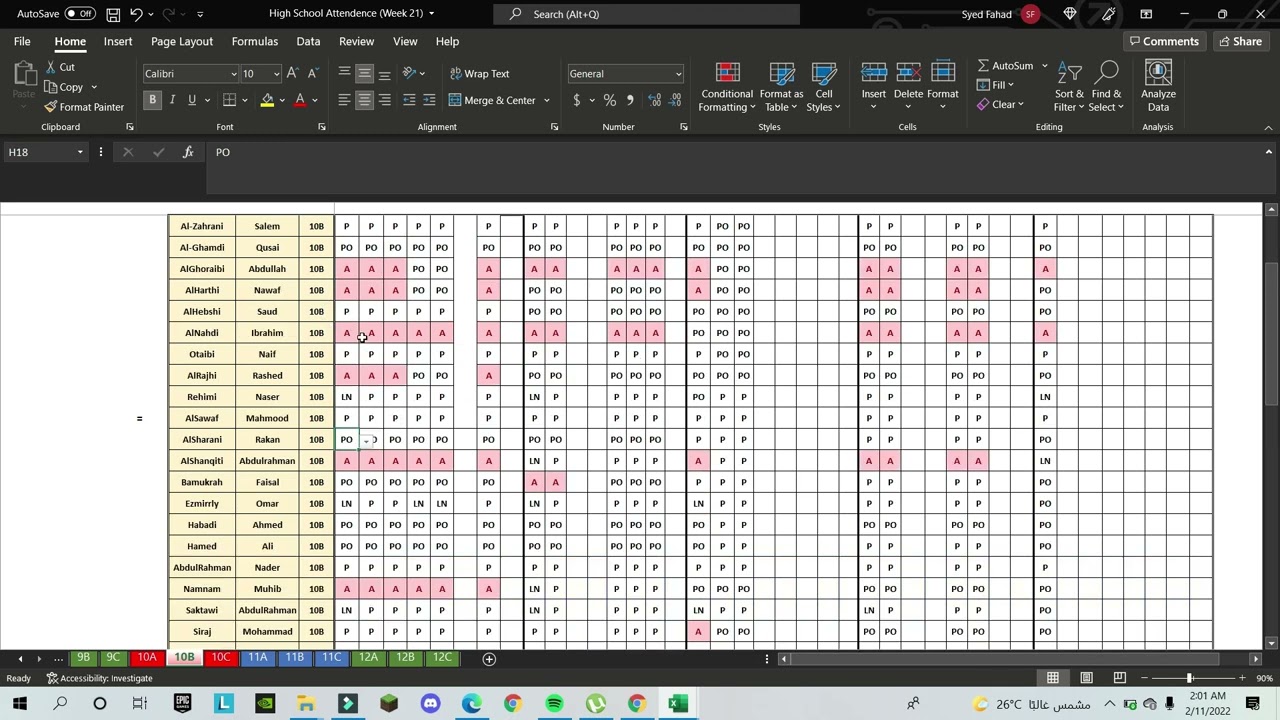 Formula About Present Absent And Present Online In Excel YouTube formula-about-present-absent-and-present-online-in-excel-youtube
