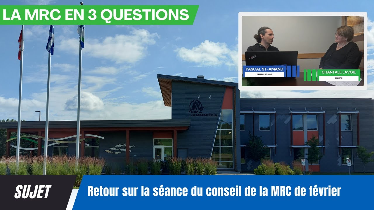 La MRC en 3 questions : Retour sur la séance du conseil de la MRC de ...