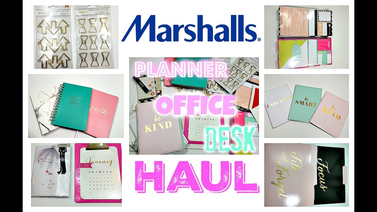 Marshall's Haul | Home Decor, Office, Desk, Planner Supplies Haul - YouTube