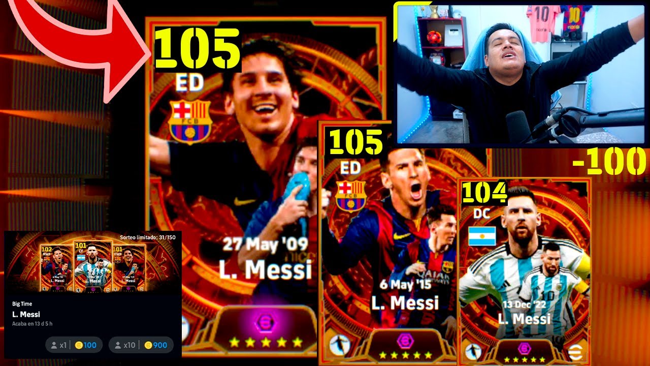 🤑 ME SALE LOS TRES MESSI "BIG TIME" en ESTE PACK OPENING EFOOTBALL 2024 ...