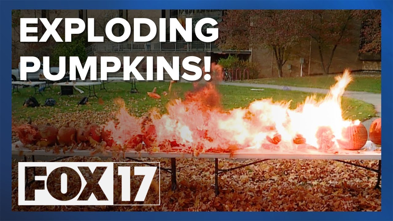 Calvin University students celebrate Halloween with explosive tradition ...