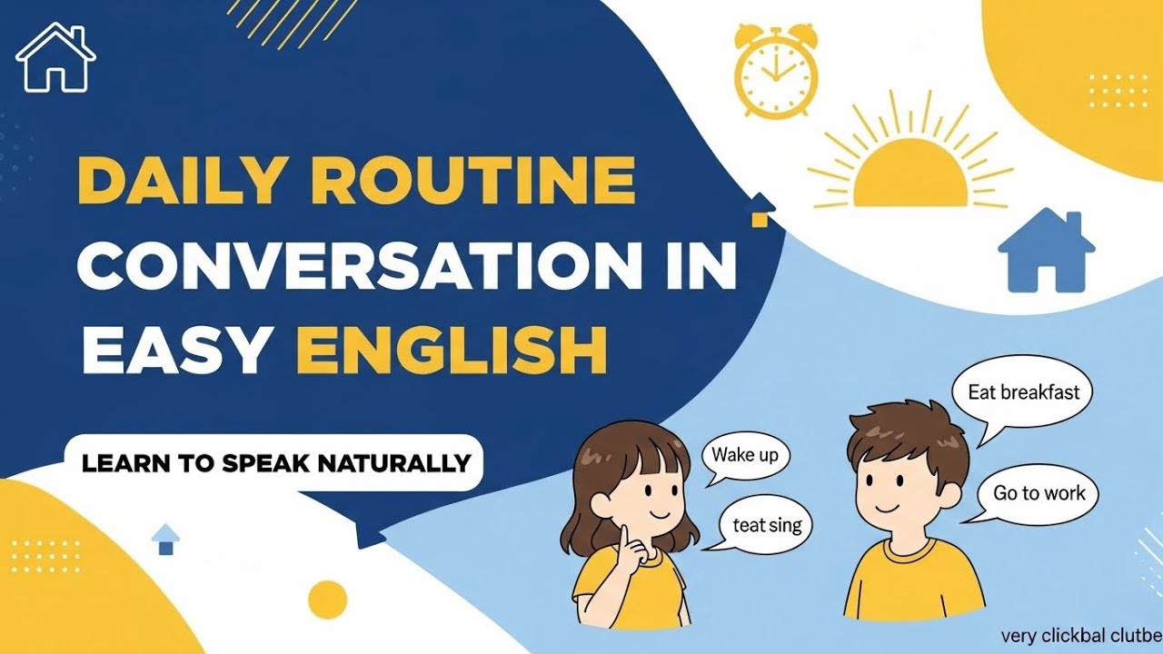 Daily Routine Conversation in Easy English | Learn to Speak Naturally ...