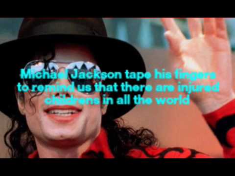 Why Michael Jackson tape his fingers and wear armband - YouTube