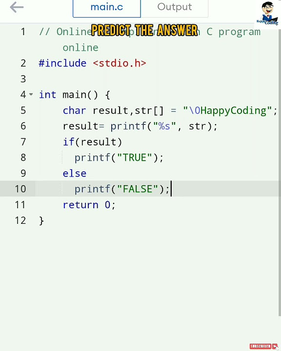 Predict The Answer For Above Program Using String Happycoding Cprogramming Tamil C Strings 