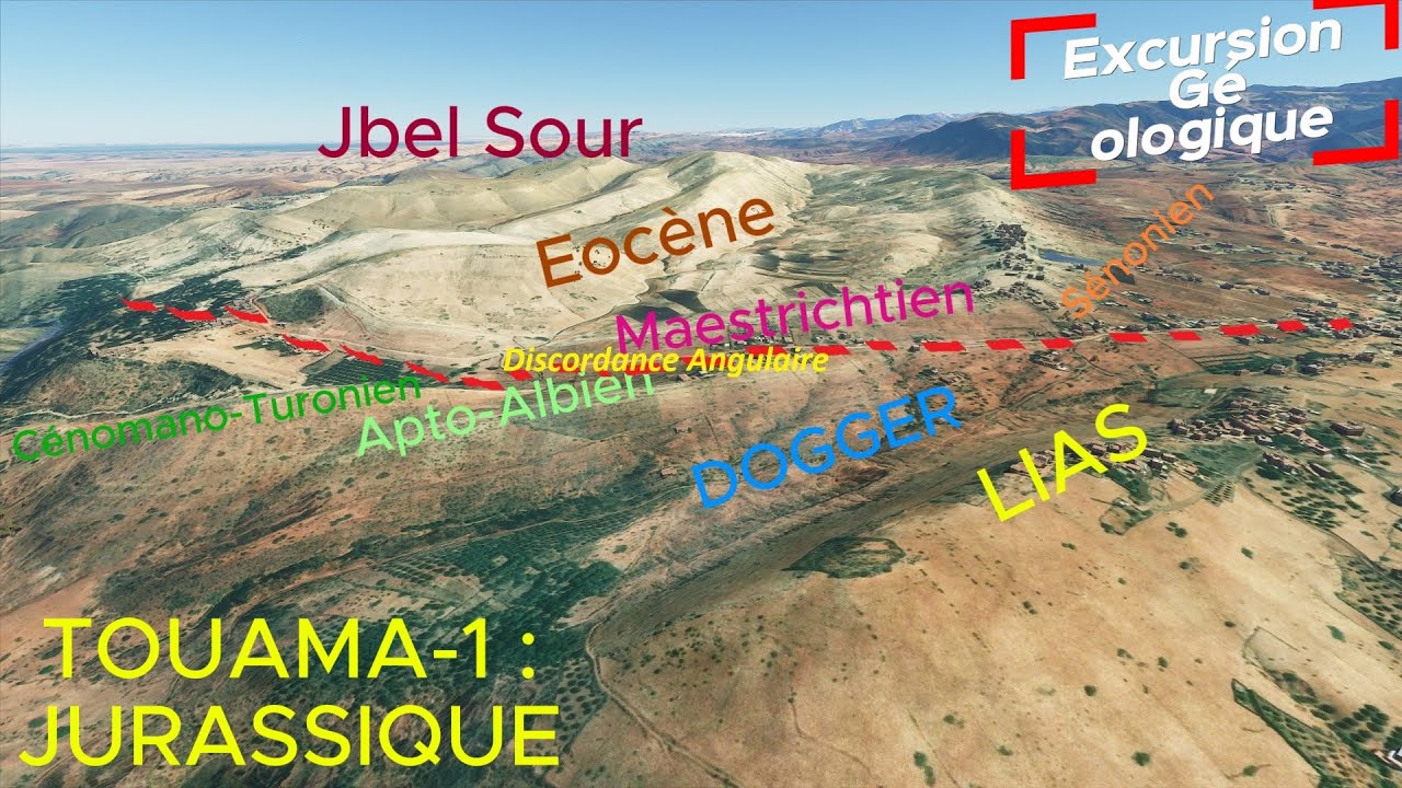 Excursion géologique sur la cuvette de TOUAMA - Jour 1 - Haut-Atlas de ...