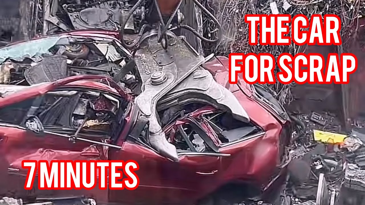 VRS Dismantler Car . Incredible Large Scale Scrap Car Process Vehicle ...