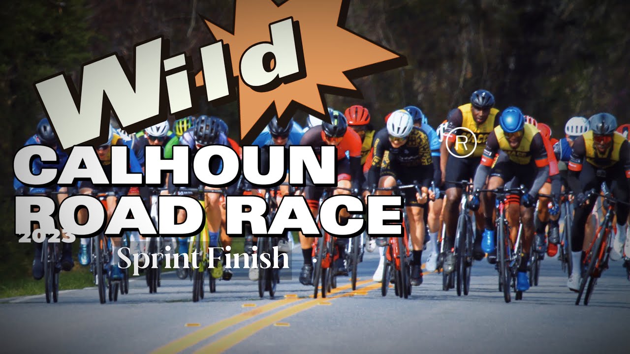 Calhoun Road Race 2023 Crazy Sprint Finish - Commentary - YouTube