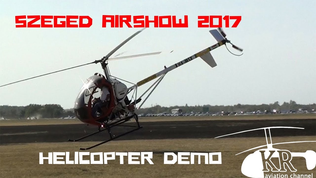 Schweizer 300 demo at Szeged Airshow 2017 - YouTube