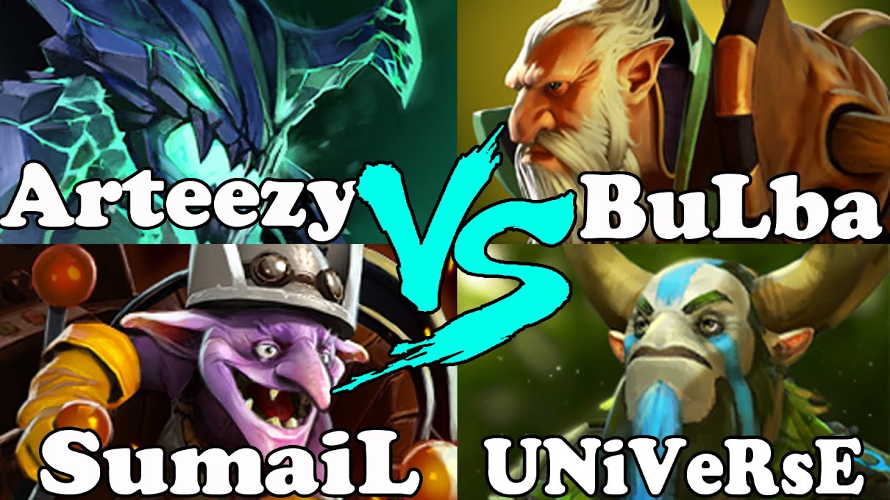 Dota 2 - Arteezy And SumaiL VS BuLba And UNiVeRsE - Ranked Match ...
