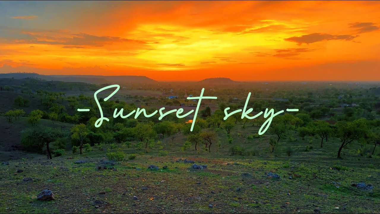 Stunning countryside sunset sky 4K| Shot on iPhone 14 pro - YouTube