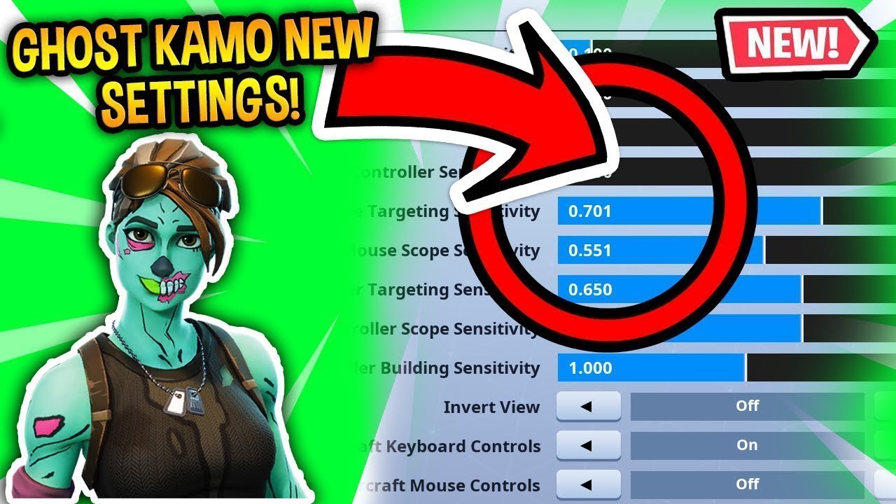 Ghost Kamo NEW Settings PS4 2019 & Sensitivity (Best Fortnite Settings ...