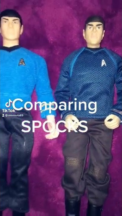 Comparing SPOCKS- 2 Generations of Mr Spock Star Trek Playmates Figures ...