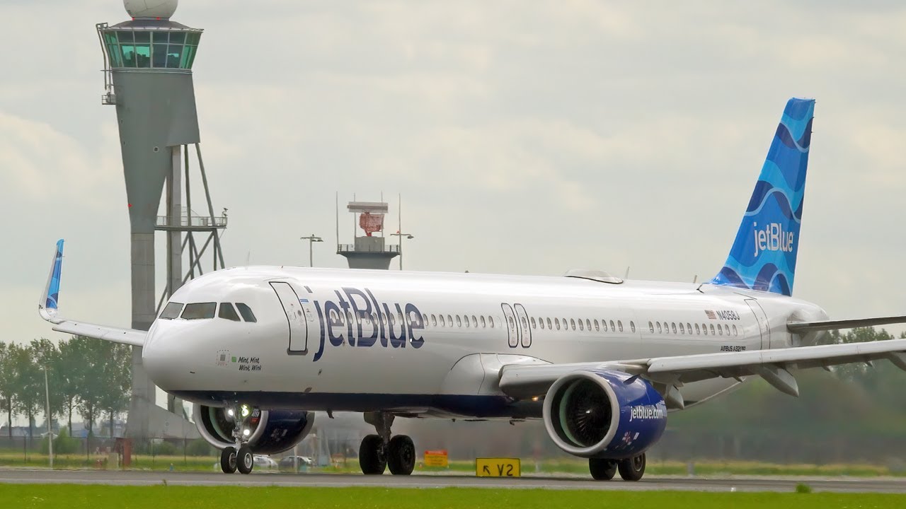 (4K) JETBLUE 1ST VISIT -EMIRATES NEW LIVERY AND MORE HEAVYS (330/350 ...