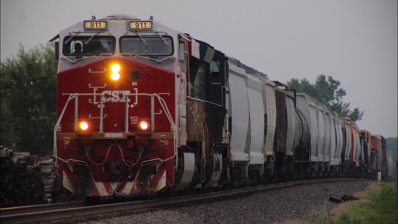 CSX M353 passes Anna at MP 105 with amazing K5H and CSX 911 (First ...