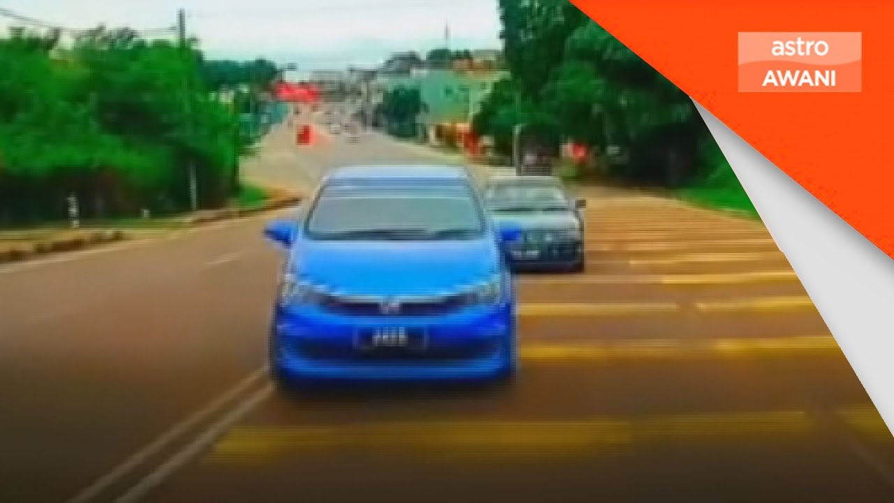 Pemandu Bezza Biru ditahan kerana memandu secara melulu - YouTube