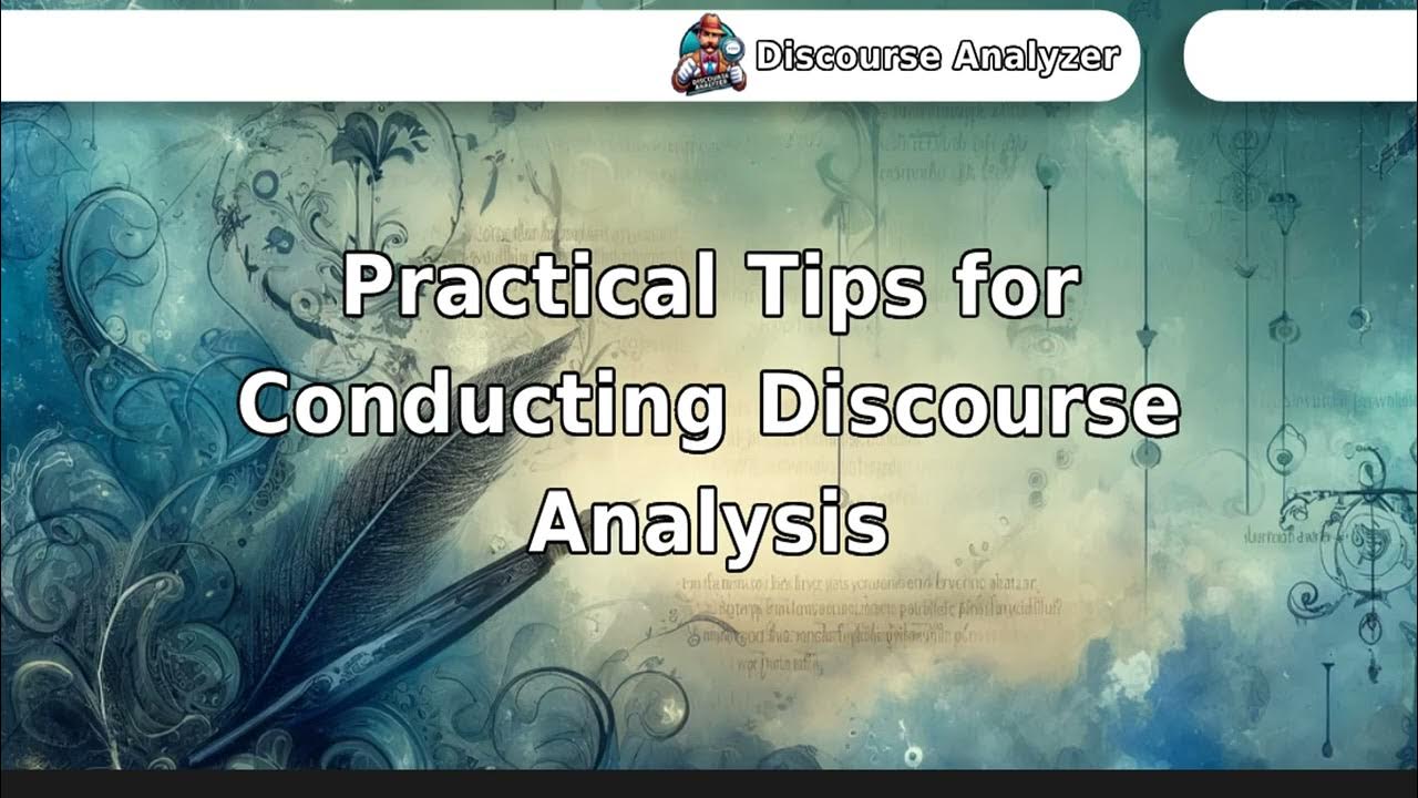 Practical Tips for Conducting Discourse Analysis. - YouTube