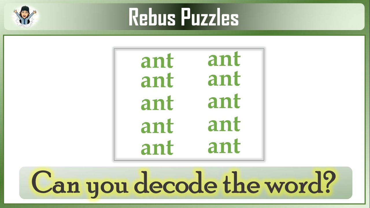 Can you solve these rebus puzzles? 10 rebus puzzles with answers ...
