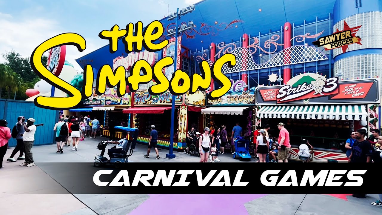 PLAYING Carnival Games in SPRINGFIELD at UNIVERSAL ORLANDO! - YouTube