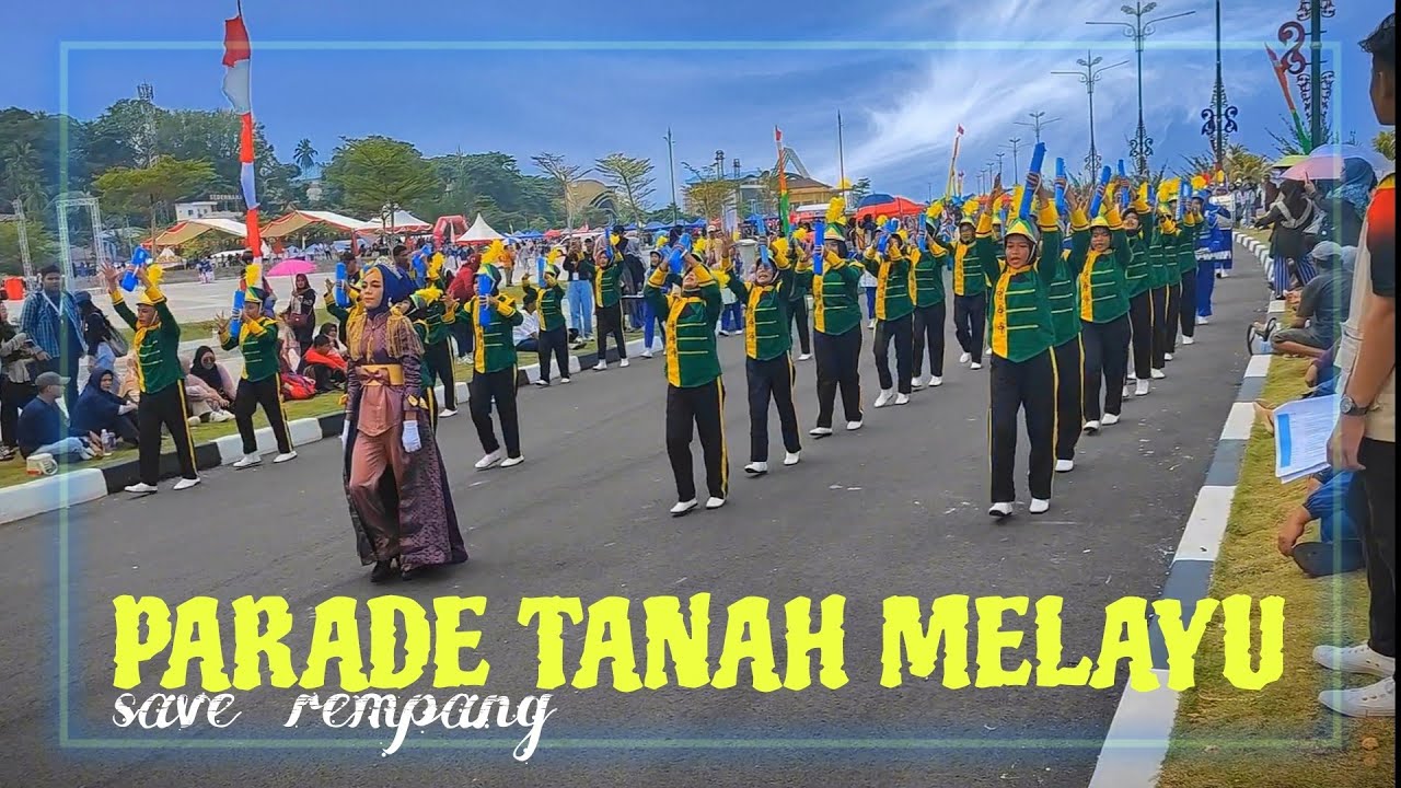 Street parade drumband tanah melayu | save rempang - YouTube