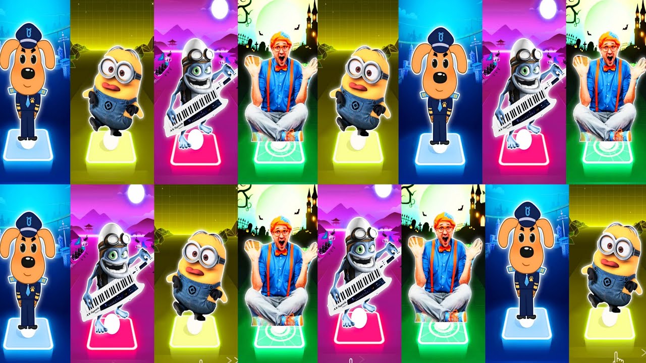 Crazy Frog All Video Megamix 🆚 Sheriff Labrador 🆚 Minions 🆚 Blippi 🎶 ...