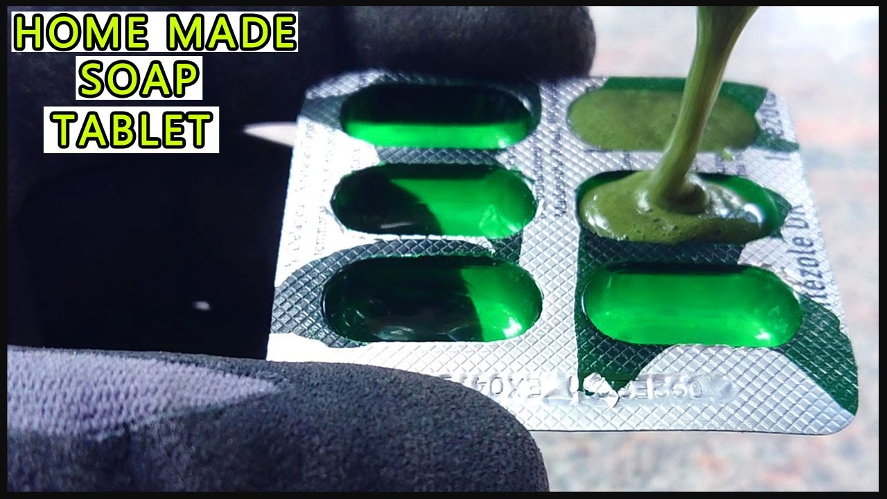 SOAP Tablet Making Process | Home Made SOAP Tablet | How to make soap ...